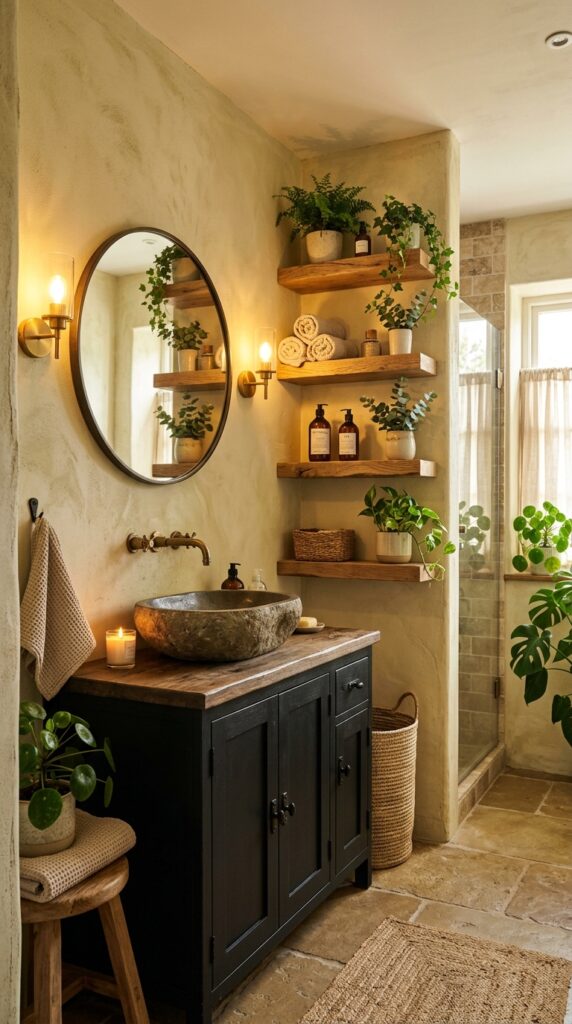 10 Chic Black Cabinets Bathroom Designs Minimalist Look Ideas - Airlucent