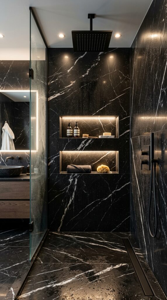 10 Fabulous Black Marble Bathroom Ideas for Sophisticated Spaces ...